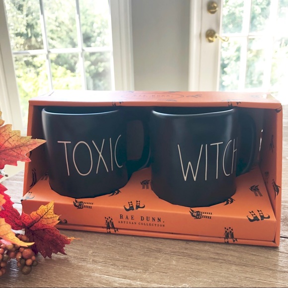 Rae Dunn | Other | Sold Rae Dunn Toxic Witch Black Halloween Mugs ...
